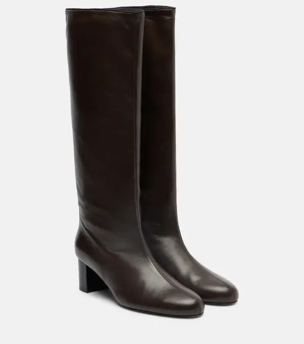 TOTEME Downtown Leather Knee-high Boots - Brown