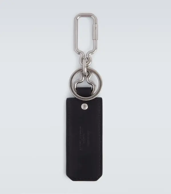 Saint Laurent Cassandre Leather Keychain