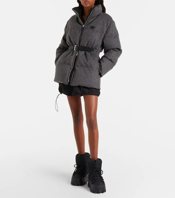 Prada Re-nylon Gabardine Snow Boots