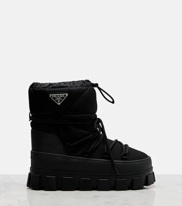Prada Re-nylon Gabardine Snow Boots