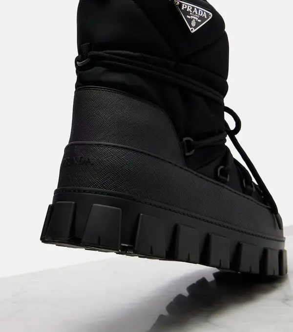 Prada Re-nylon Gabardine Snow Boots