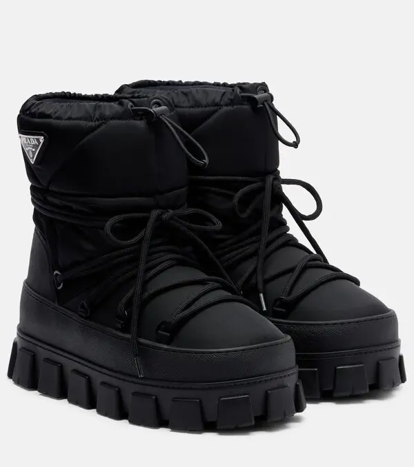 Prada Re-nylon Gabardine Snow Boots