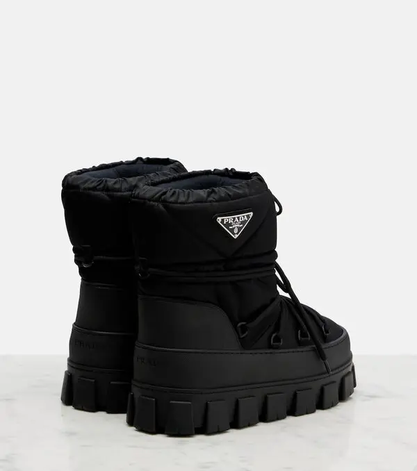 Prada Re-nylon Gabardine Snow Boots