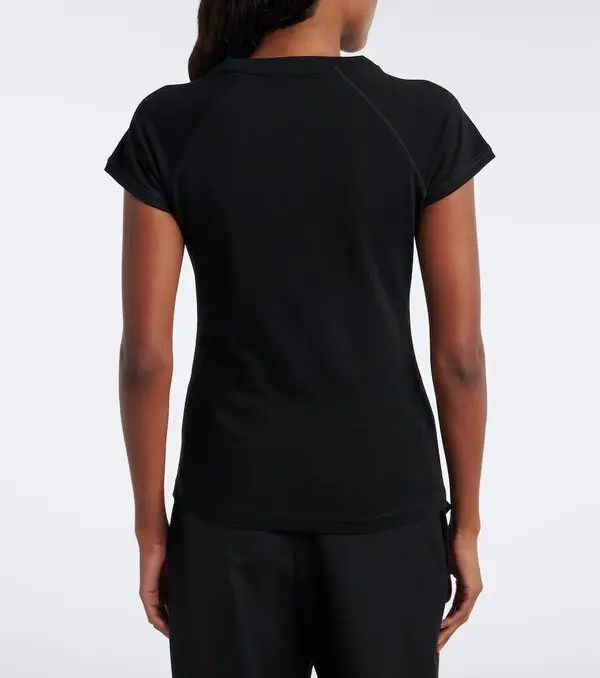 Loewe Anagram Cotton-blend T-shirt - Black