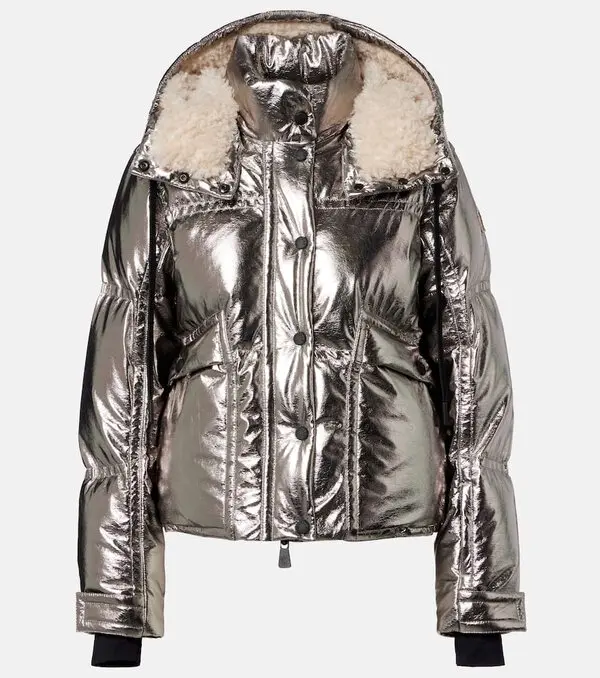Moncler Calaque Metallic-effect Down Ski Jacket