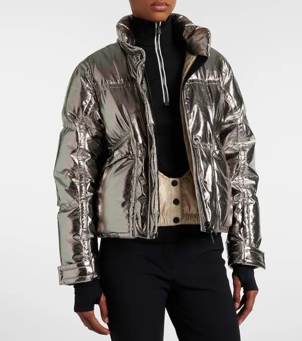 Moncler Calaque Metallic-effect Down Ski Jacket