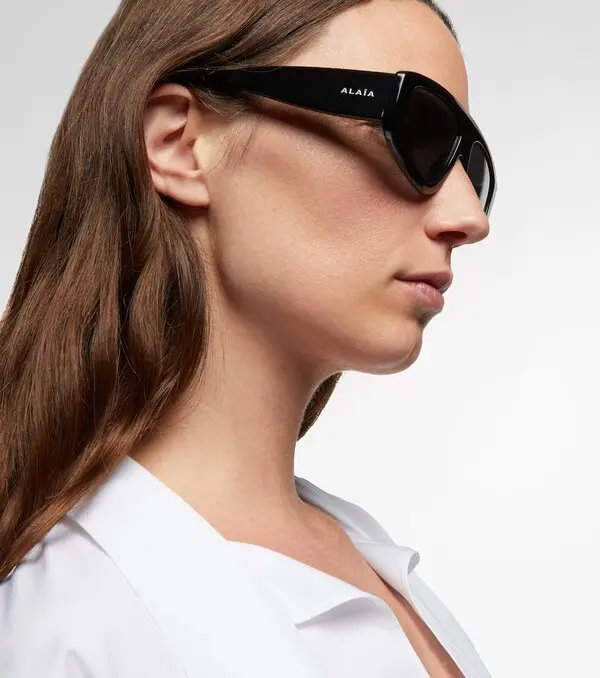 Alaïa Absolu Shield Sunglasses - Black