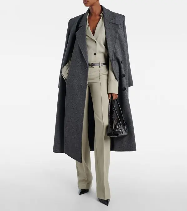 Attico Draped Wool Shirt