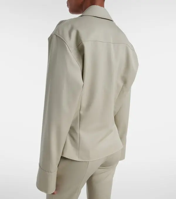 Attico Draped Wool Shirt