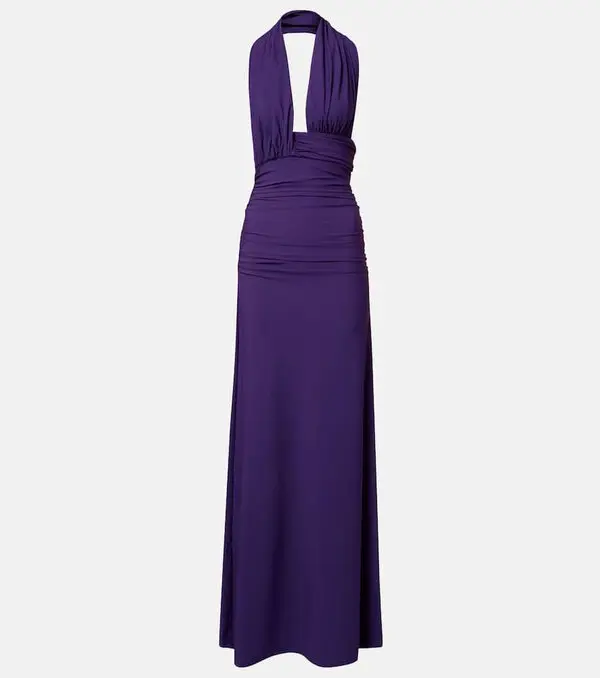 Christopher Esber Halterneck Open-back Maxi Dress