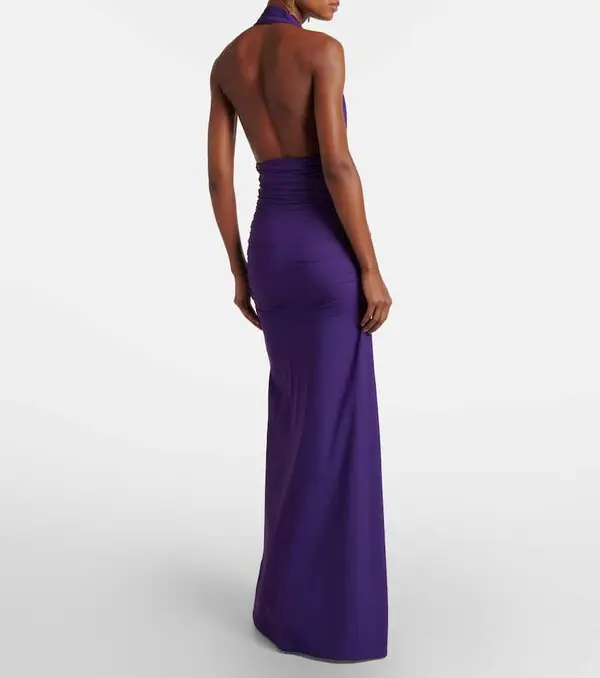 Christopher Esber Halterneck Open-back Maxi Dress