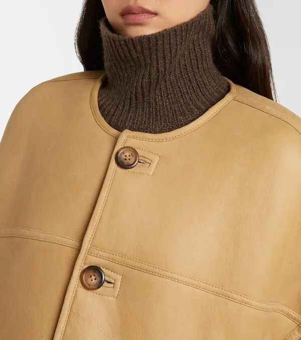 Polo Ralph Lauren Reversible Leather Jacket - Beige