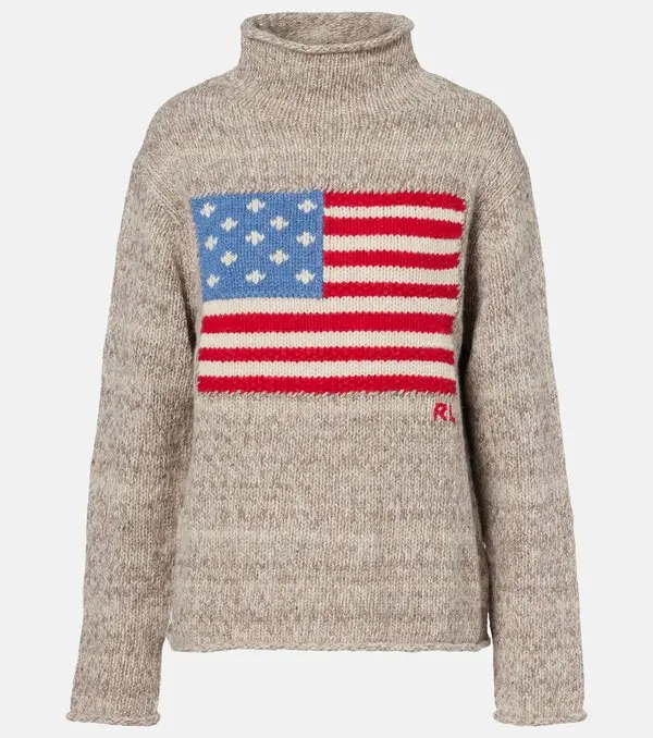 Polo Ralph Lauren Wool-blend Mockneck Sweater - Beige