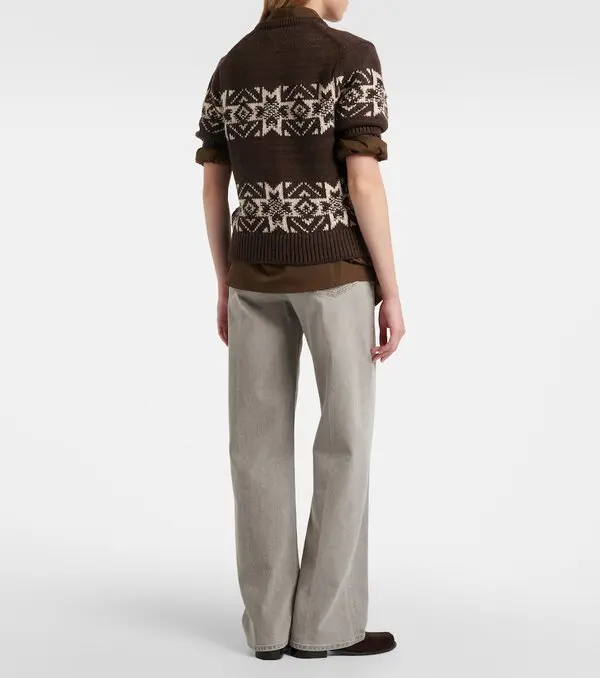 Polo Ralph Lauren Intarsia Cotton And Wool Sweater