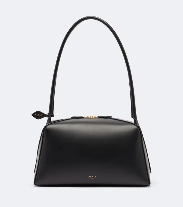 Alaïa Le Bouledogue Medium Leather Shoulder Bag - Black