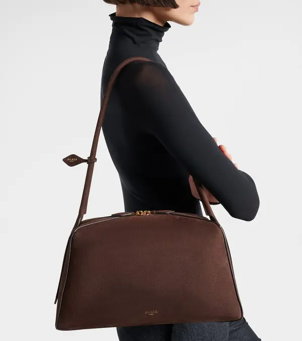 Alaïa Le Bouledogue Medium Leather Shoulder Bag - Brown