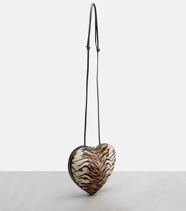 Alaïa Le Coeur Small Crossbody Bag - Brown