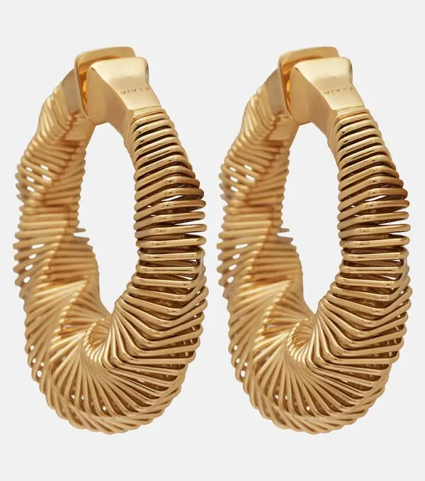 Alaïa Spiral Hoop Earrings - Gold