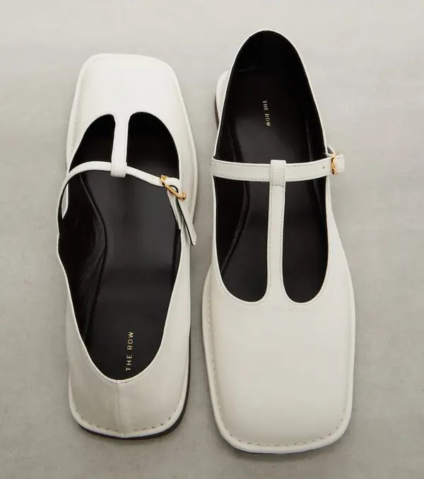 THE ROW Leather Ballet Flats
