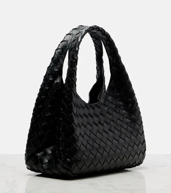 Bottega Veneta Campana Small Shoulder Bag - Black