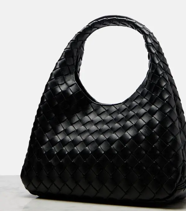Bottega Veneta Campana Small Shoulder Bag - Black