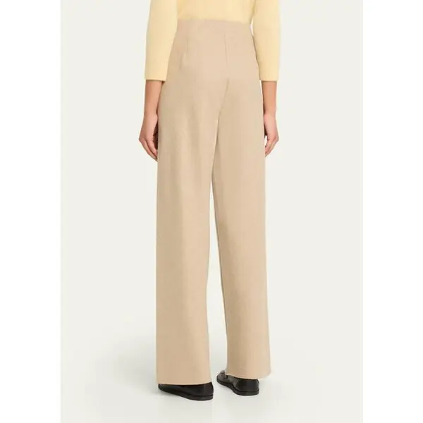 Vince High-rise Wide Leg Wool Trousers
