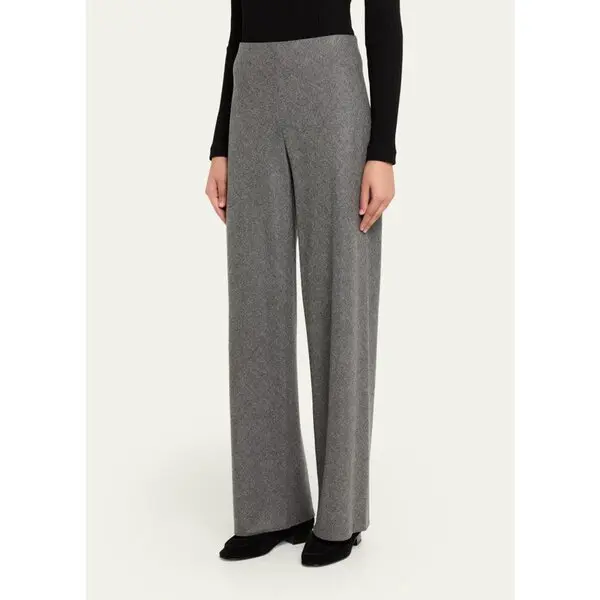 Vince High-rise Wide Leg Wool Trousers
