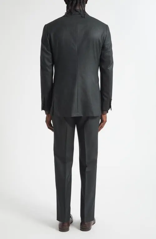 Thom Sweeney Structured Wide Lapel Wool Suit