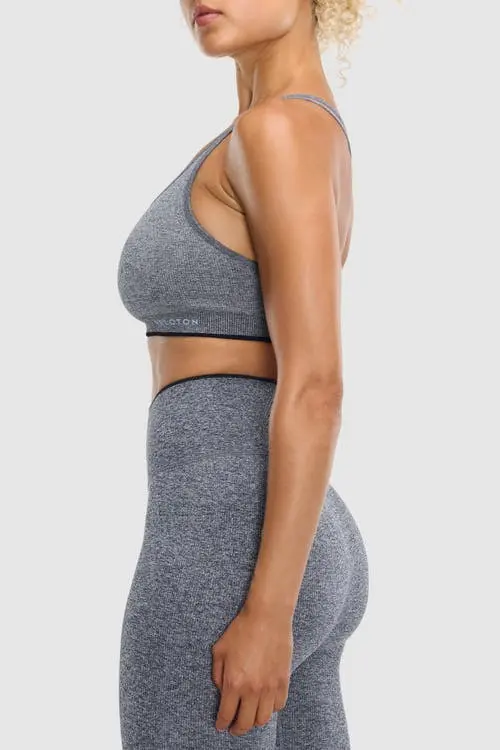 PELOTON Seamless Melange Cami Bra - Deep Navy