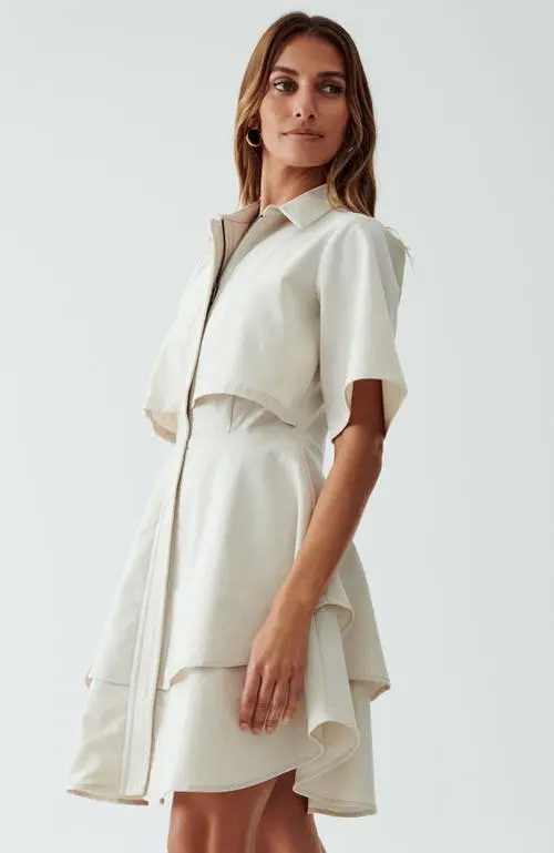 WILLA Hugh Layered Dress - Neutral