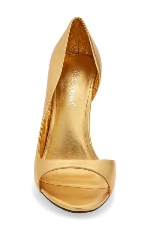 Jeffrey Campbell Alluria Crystal Heel Sandal - Gold Combo