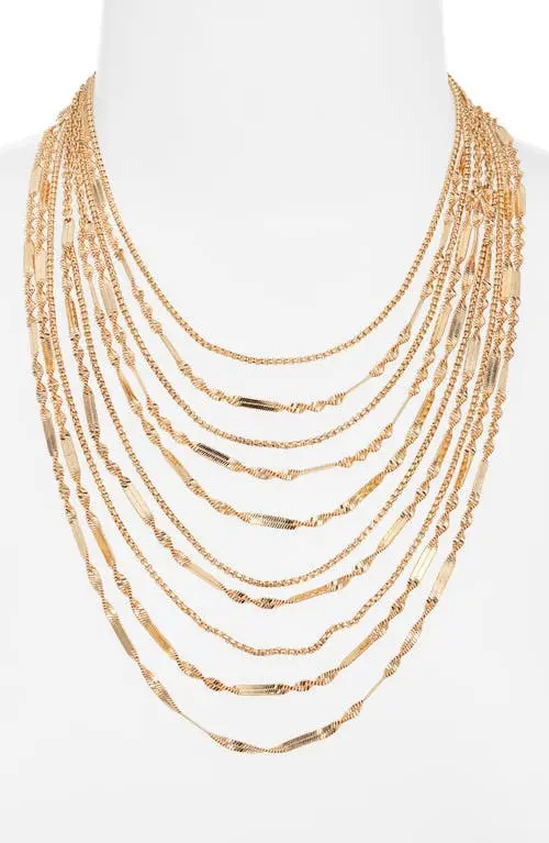 OPEN EDIT Layered Chain Necklace - Gold