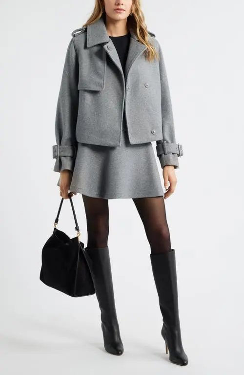Treasure & Bond Crop Trench Coat