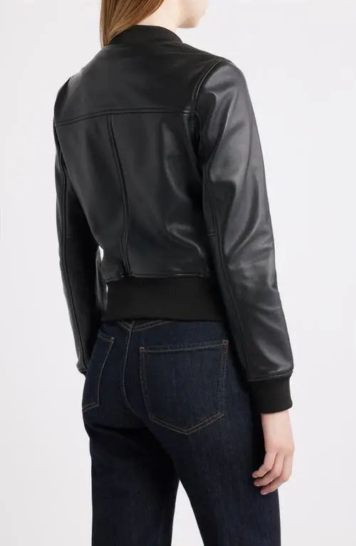 Frye Classic Leather Bomber Jacket
