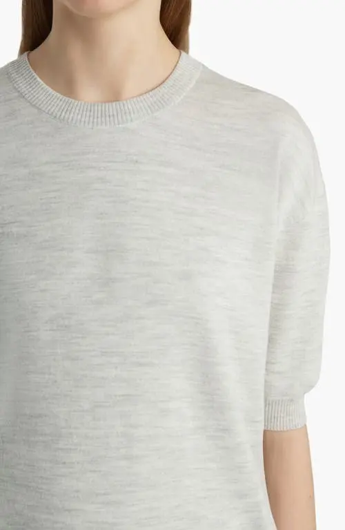 Khaite Faye Short Sleeve Sweater - Cloud