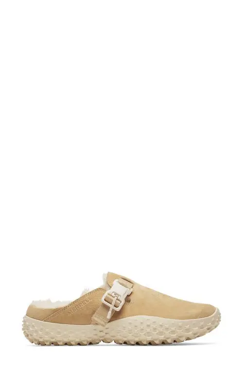 Merrell Wrapt Cozy Faux Shearling Lined Mule - Latte