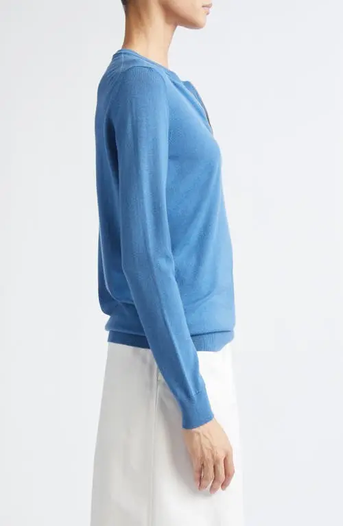 Partow Mallory Half-zip Sweater - Cerulean