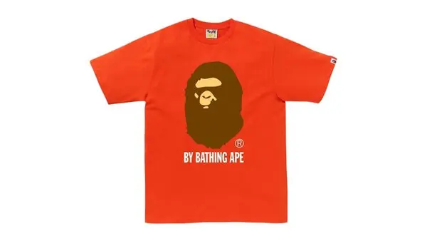 A BATHING APE By Bathing Ape 1j80110002 Tee Shirt - Orange