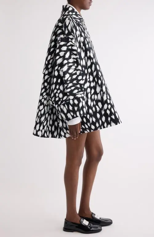 Givenchy Animal Print Cocoon Trench