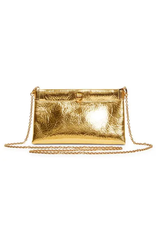 Etro Mini Talk Metallic Leather Clutch