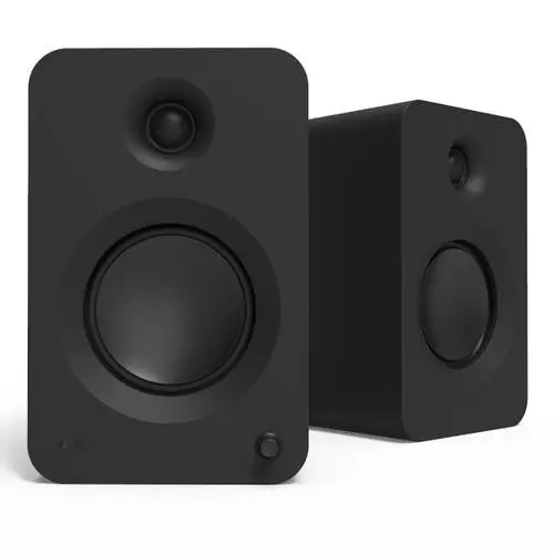KANTO Ren Powered Bluetooth Bookshelf Speakerspair - Matte Black