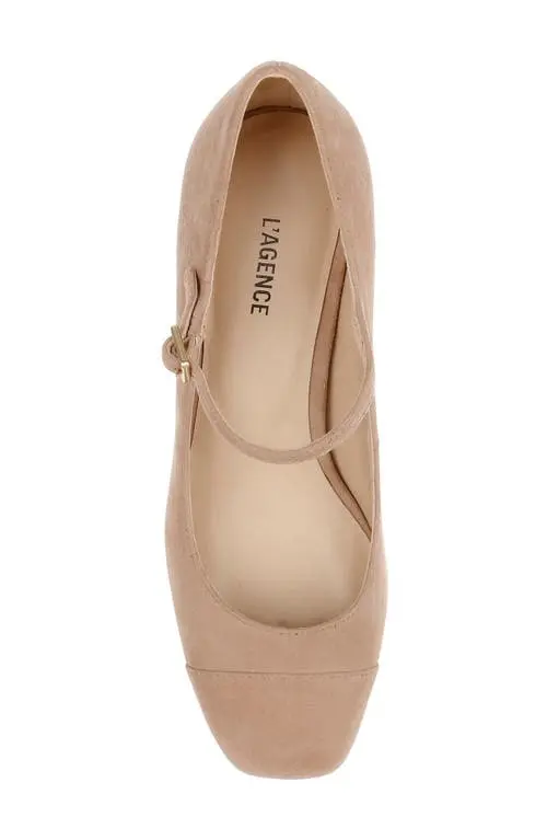 L'Agence Lilles Platform Pump - Cappuccino Suede