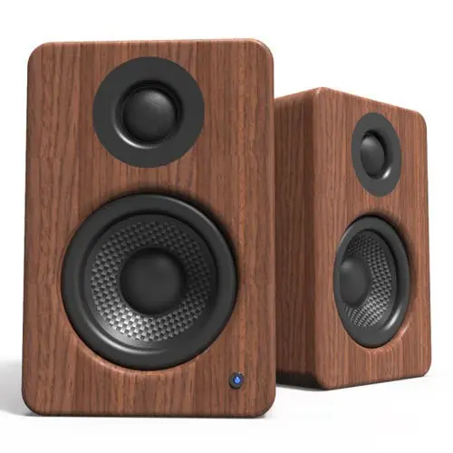 KANTO Yu2 Powered Desktop Speakerspair - Walnut