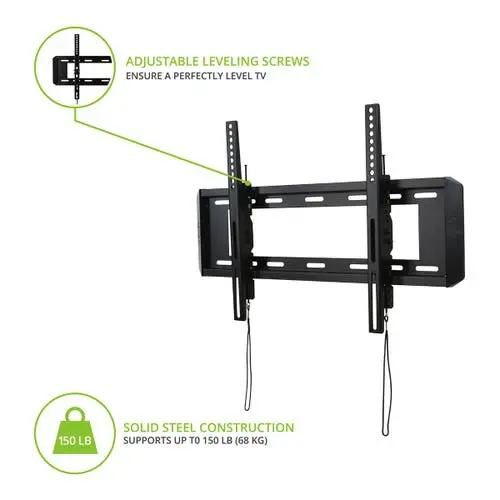 KANTO T3760 Tilting Wall Mount For 37"-70" Tvs