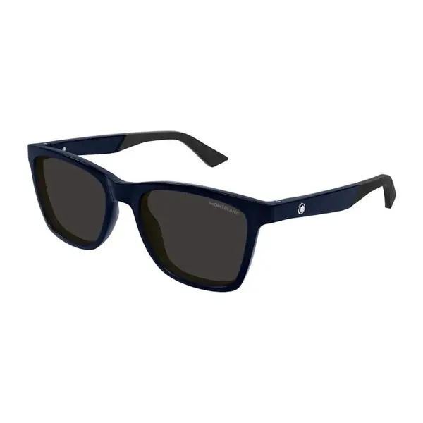 Montblanc Square Sunglasses - Blue Blue Grey/grey (mb0399s
