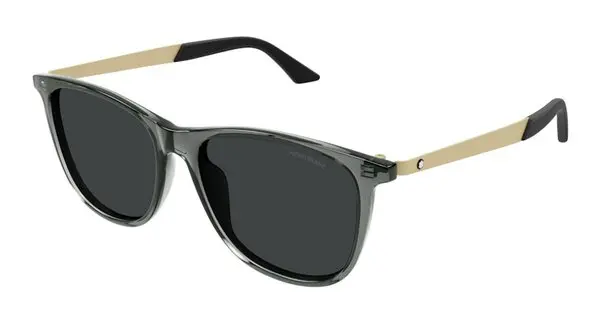 Montblanc Square Sunglasses - Grey Gold/smoke (mb0330s/004)