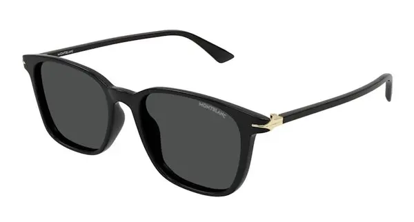 Montblanc Square Sunglasses - Black/smoke (mb0338s/001)