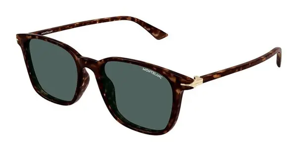Montblanc Square Sunglasses - Havana/green (mb0338s/002)