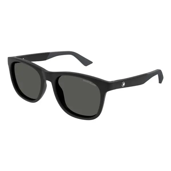 Montblanc Square Sunglasses - Black Black Grey/grey (mb0400s