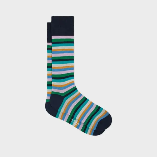 Paul Smith Multistripe Socks - Blue